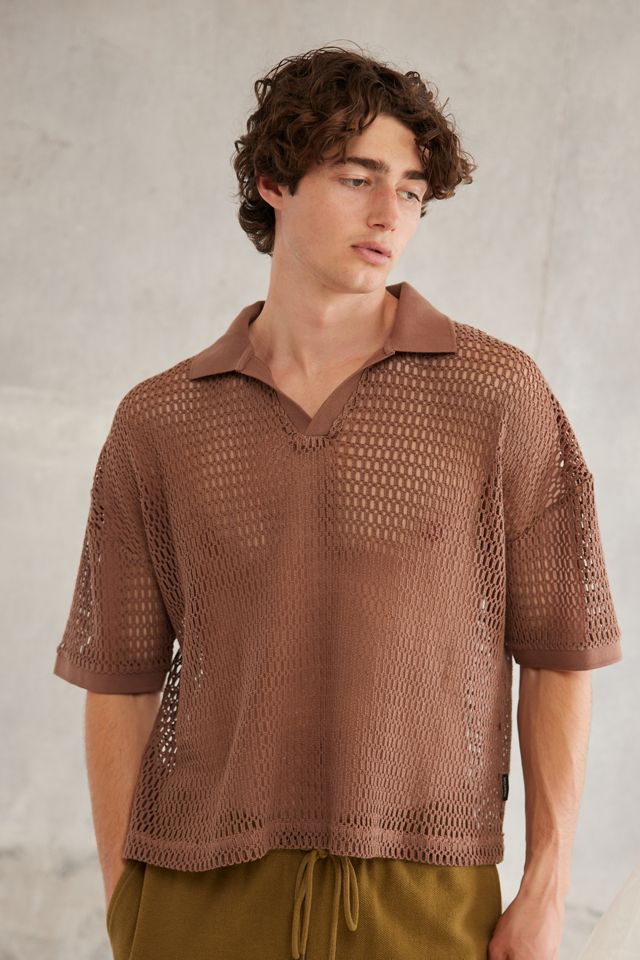 Standard Cloth Foundation Mesh Polo Shirt | Urban Outfitters
