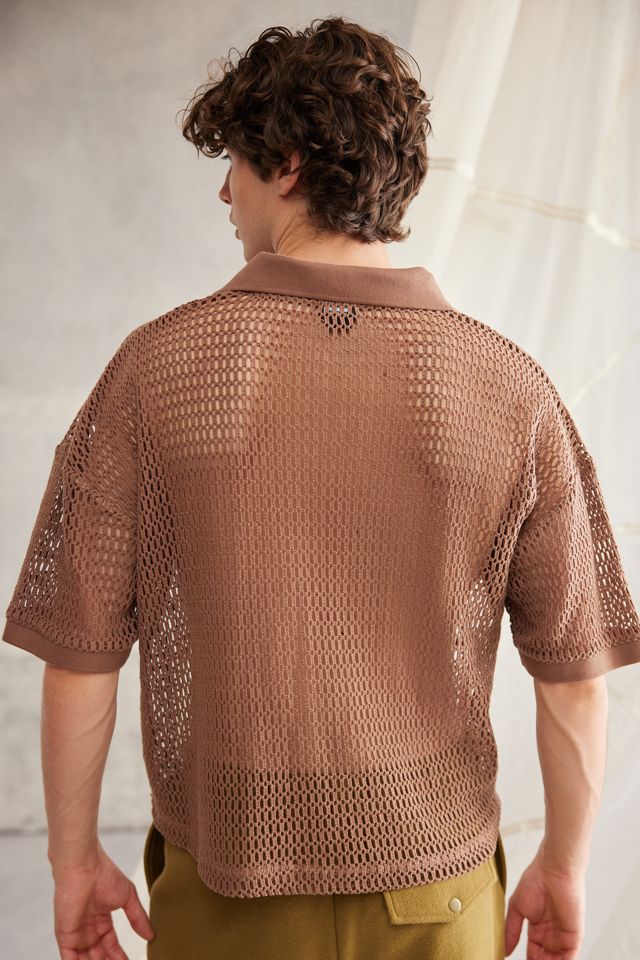 Standard Cloth Foundation Mesh Polo Shirt | Urban Outfitters