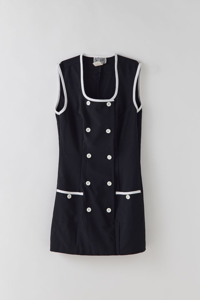Vintage Button Mini Dress Urban Outfitters
