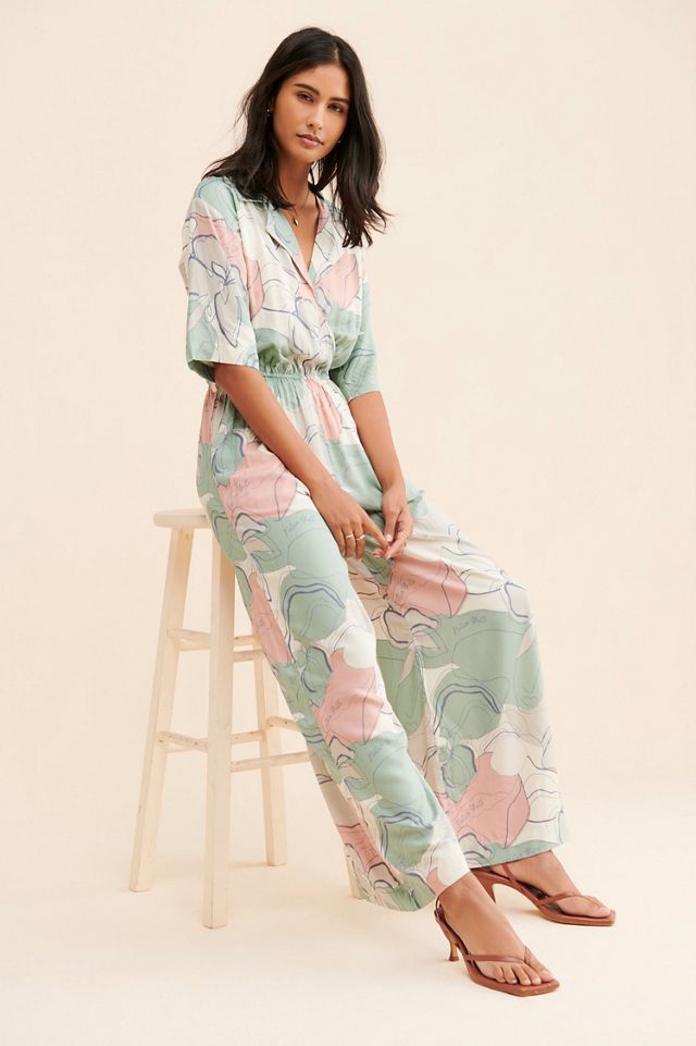 Native Youth Abstract Floral Jumpsuit | Urban Outfitters