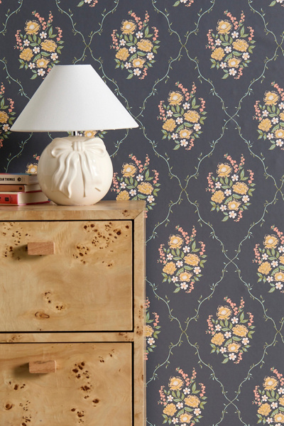 UO Home Georgette Black Removable Wallpaper | Urban Outfitters Canada