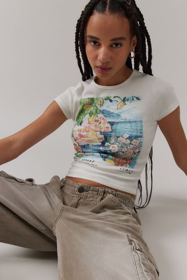 BDG Amalfi Coast Perfect Baby Tee | Urban Outfitters BDG Amalfi Coast Perfect Baby Tee | Urban Outfitters