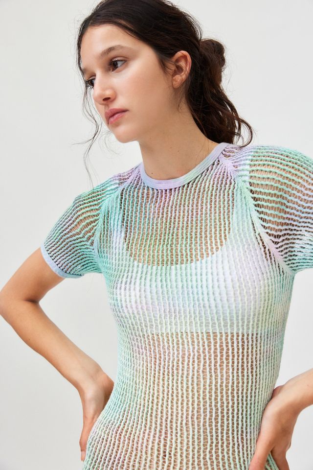 Urban Renewal Remade Dye Tech Mesh Tee | Urban Outfitters