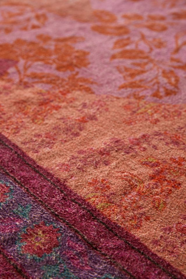 Rosalie Patchwork Digital Printed Chenille Rug | Urban Outfitters