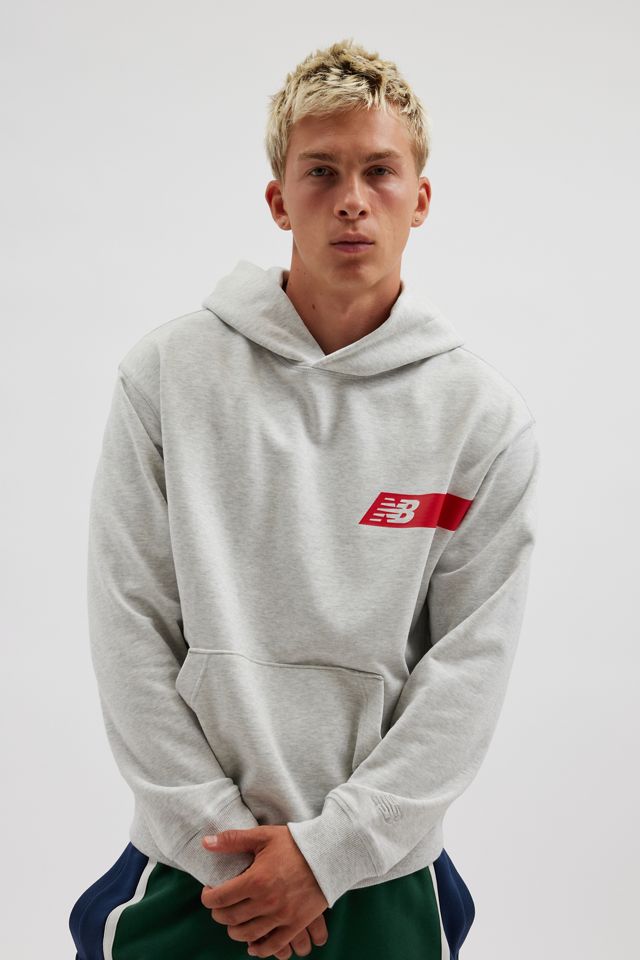New Balance Athletics French Terry Logo Hoodie Sweatshirt | Urban ...