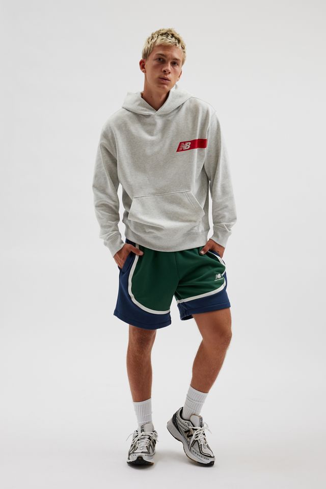 New Balance Athletics French Terry Logo Hoodie Sweatshirt | Urban ...