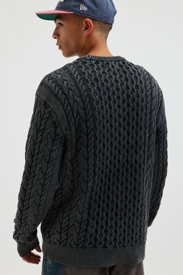 OBEY Faded Wash Crew Neck Sweater | Urban Outfitters