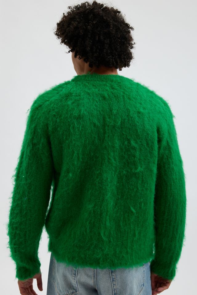 OBEY Patron Fluffy Cardigan | Urban Outfitters