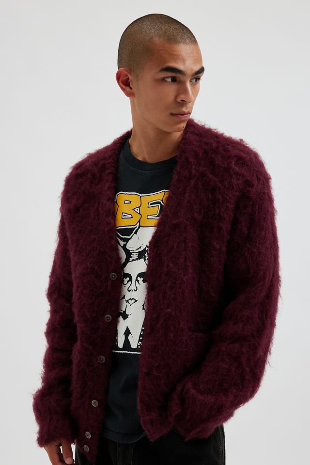 OBEY Patron Fluffy Cardigan | Urban Outfitters Canada
