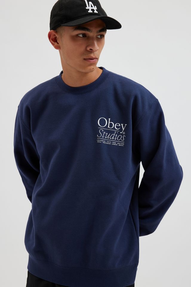 OBEY Studios Crew Neck Sweatshirt | Urban Outfitters