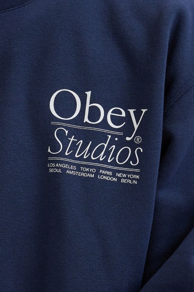 OBEY Studios Crew Neck Sweatshirt | Urban Outfitters