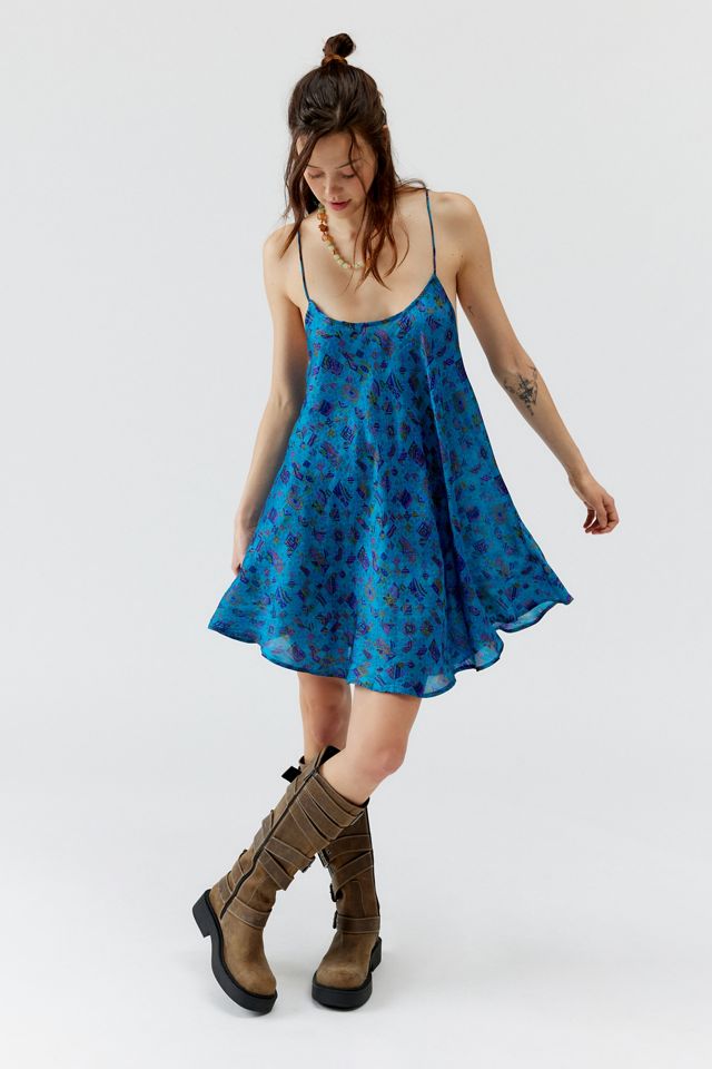 Urban Renewal Remade Sari Mini Slip Dress | Urban Outfitters Canada