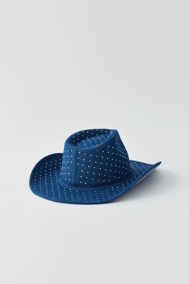 Rhinestone Denim Cowboy Hat | Urban Outfitters