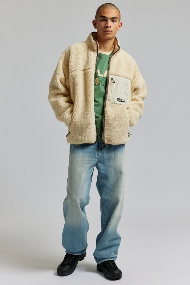 First Down Boa Fleece Jacket | Urban Outfitters