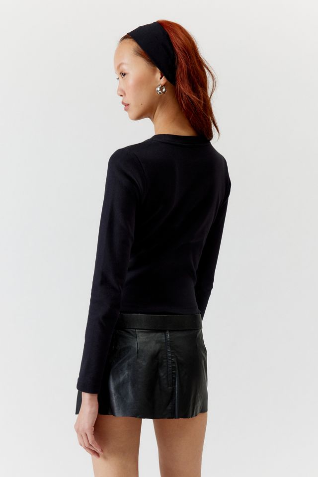 French Connection FCUK It Cropped Long Sleeve Tee | Urban Outfitters Canada