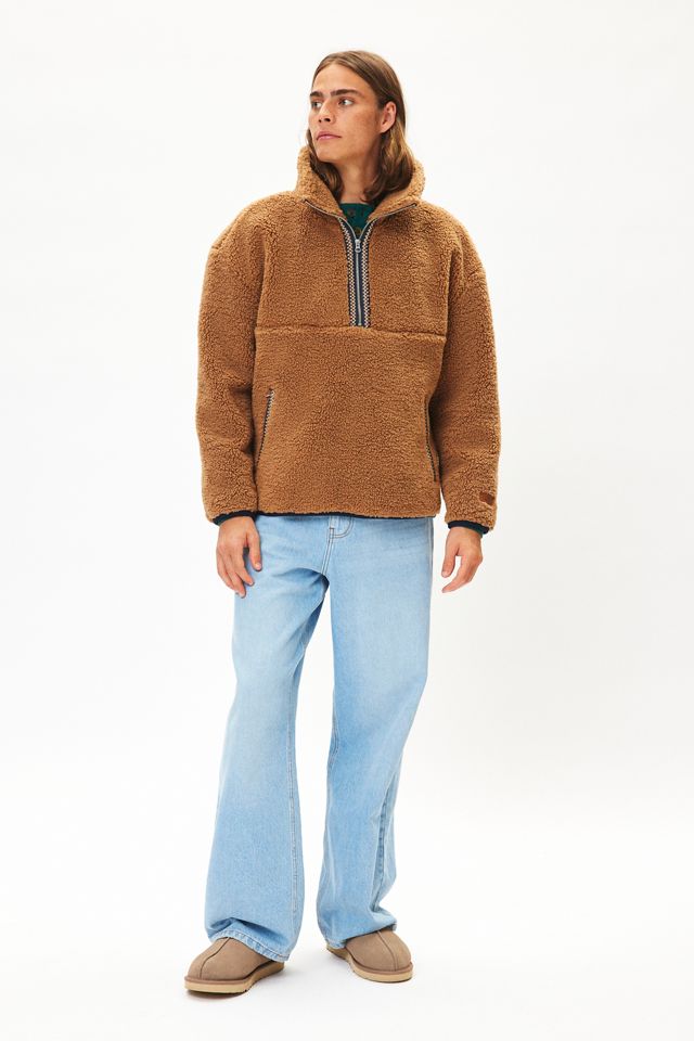 UGG UGGbraid Half Zip Fleece Sweatshirt | Urban Outfitters Canada