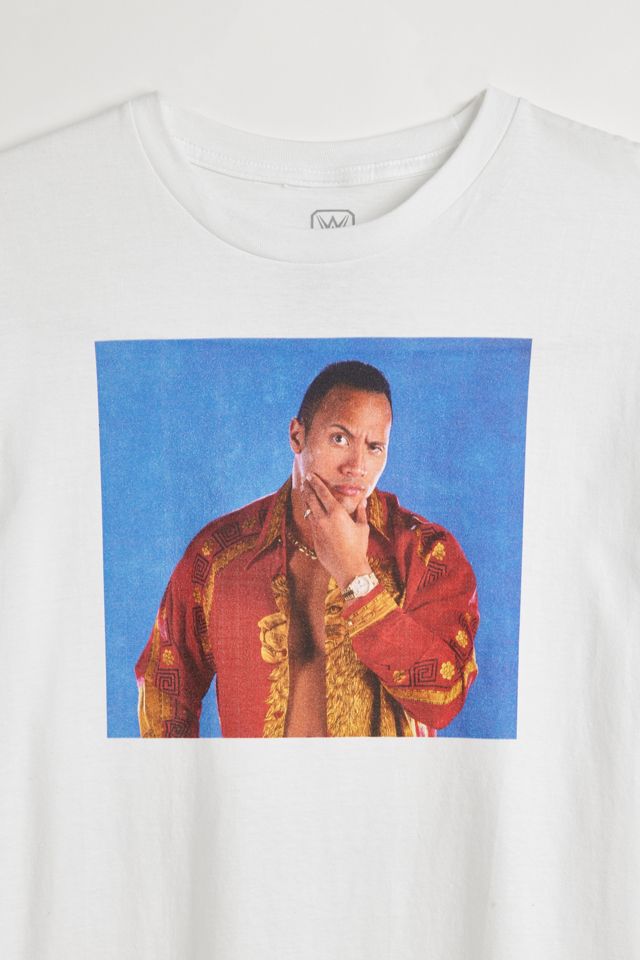 WWE UO Exclusive The Rock Photo Tee | Urban Outfitters