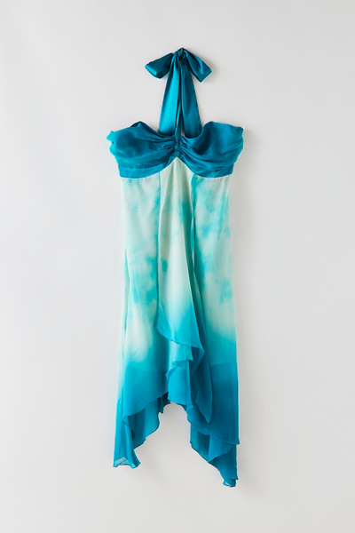 Vintage Ombre Halter Midi Dress | Urban Outfitters