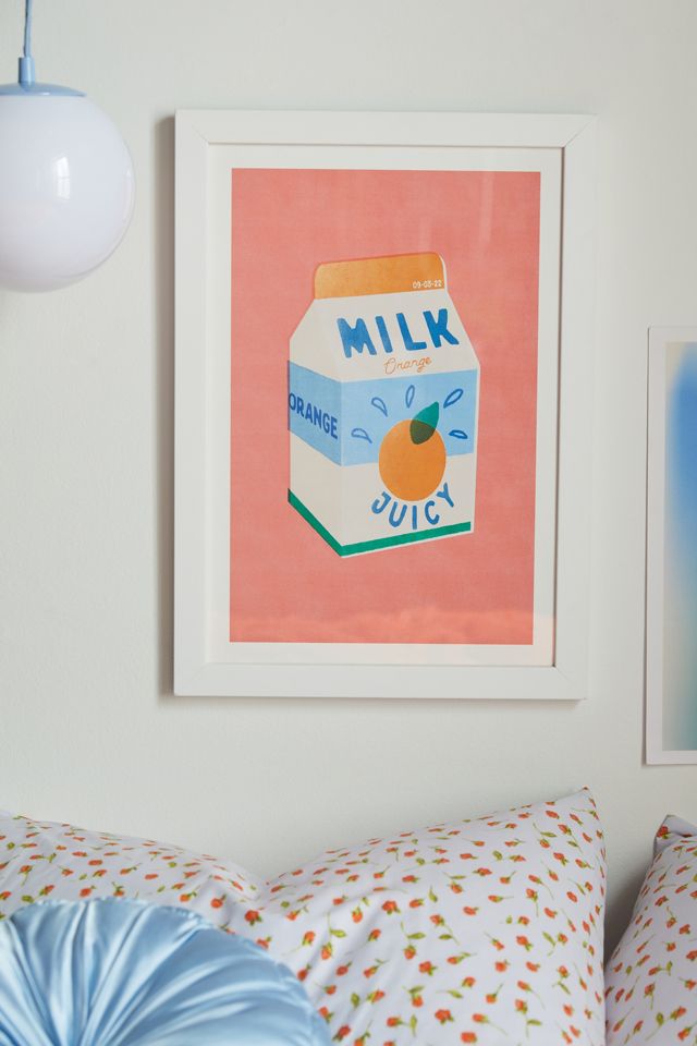 Carmen Veltman Orange Milk Art Print | Urban Outfitters Canada