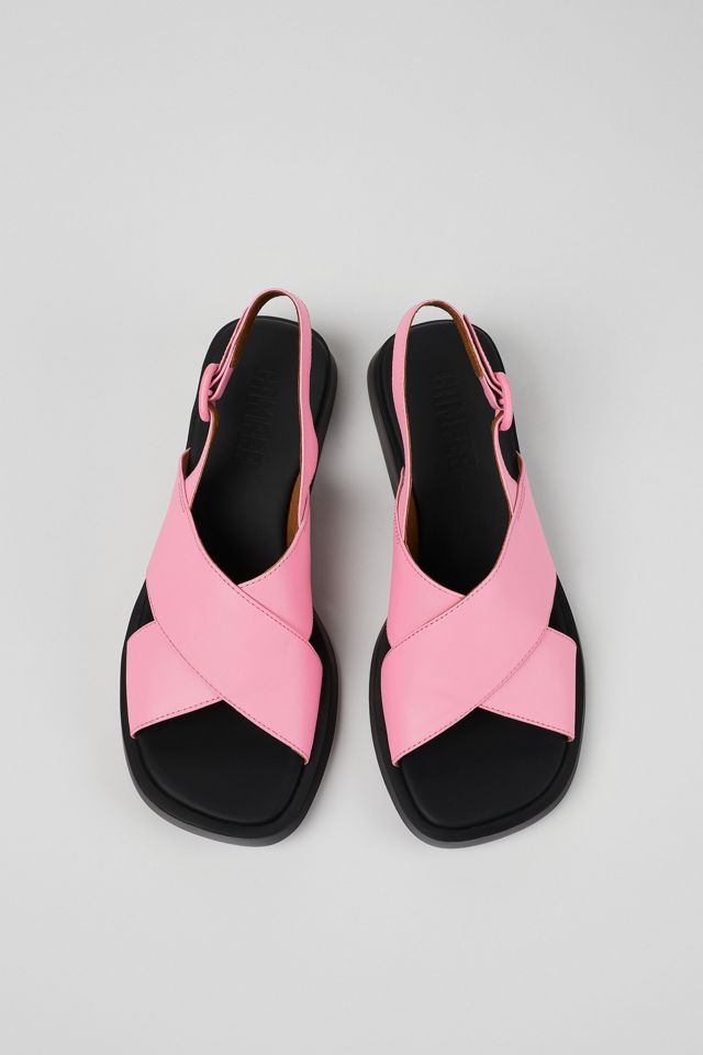 Camper Dana Leather Crossover Strap Sandals | Urban Outfitters