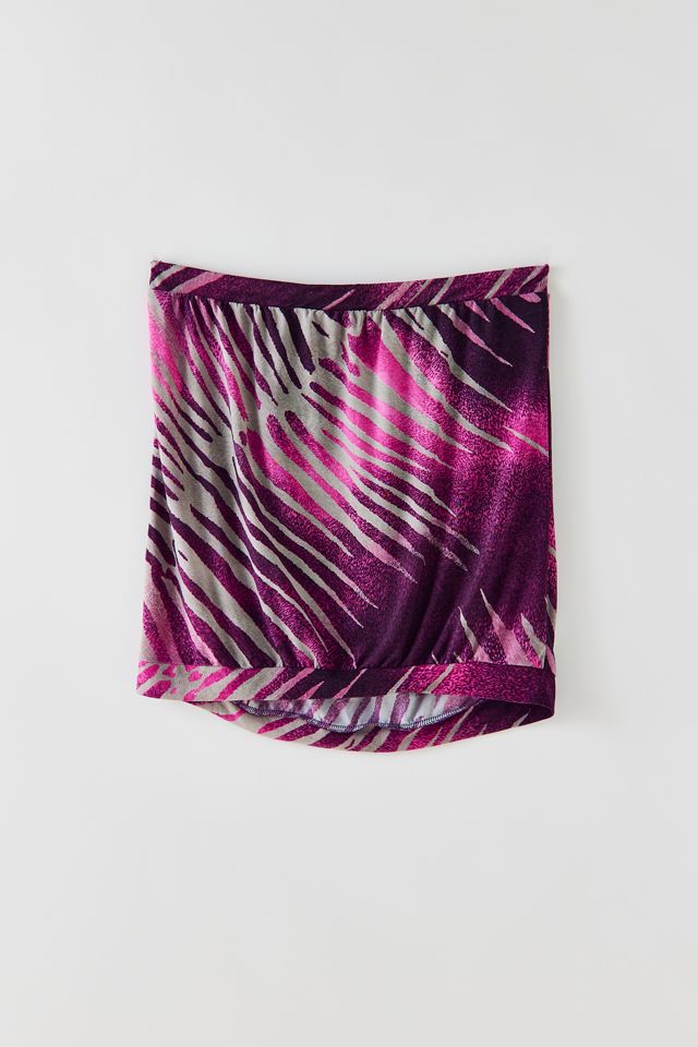 Vintage Zebra Print Tube Top | Urban Outfitters