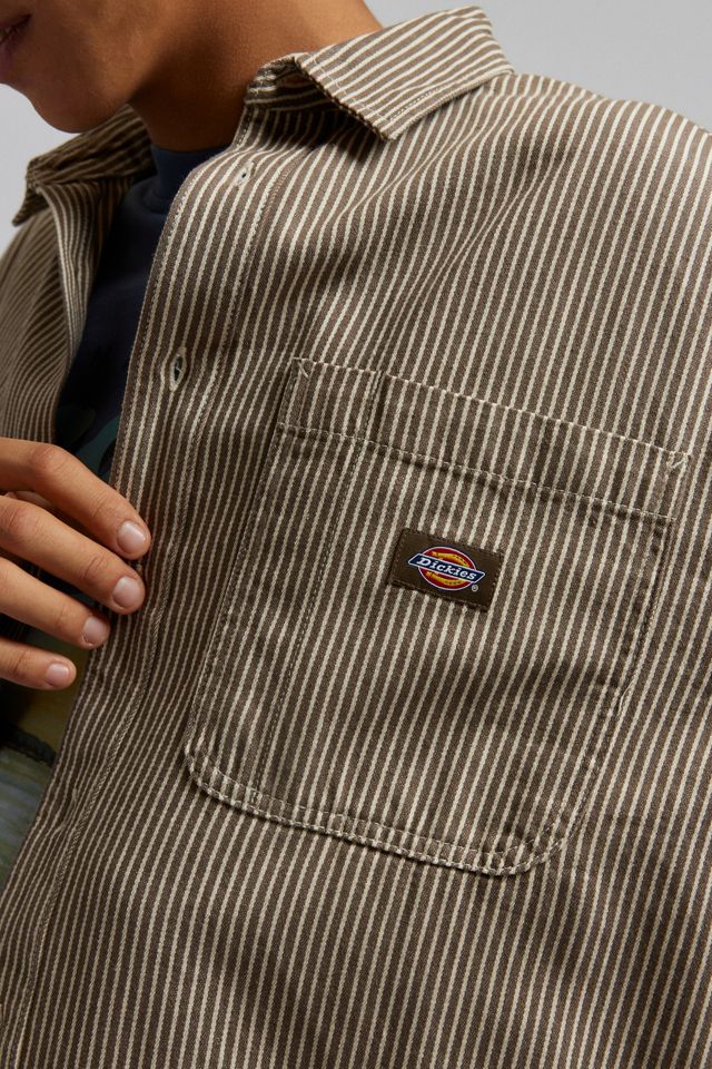Dickies Hickory Stripe Long Sleeve Shirt | Urban Outfitters