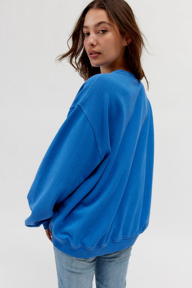 Distressed Sporty Crew Neck Sweatshirt | Urban Outfitters