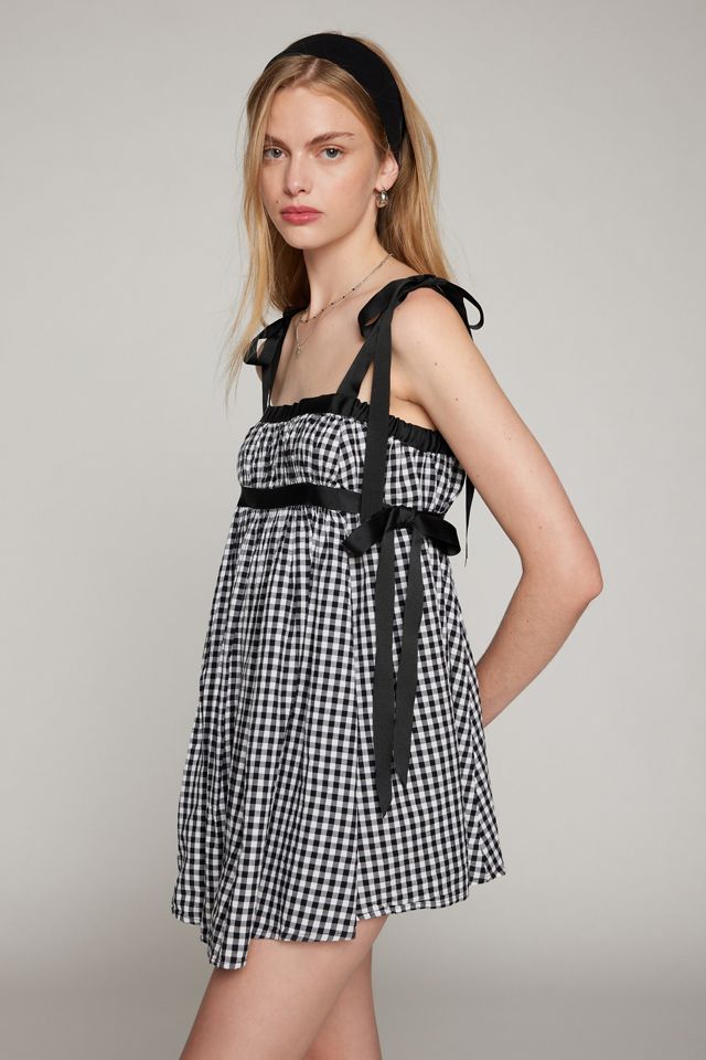 Kimchi Blue Georgie Gingham Babydoll Mini Dress | Urban Outfitters Kimchi Blue Georgie Gingham Babydoll Mini Dress | Urban Outfitters