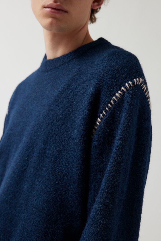 UO Hudson Shrunken Crew Neck Sweater | Urban Outfitters
