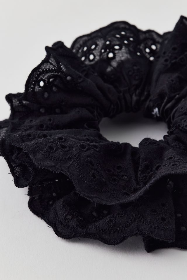Eyelet Ruffle Scrunchie | Urban Outfitters Canada
