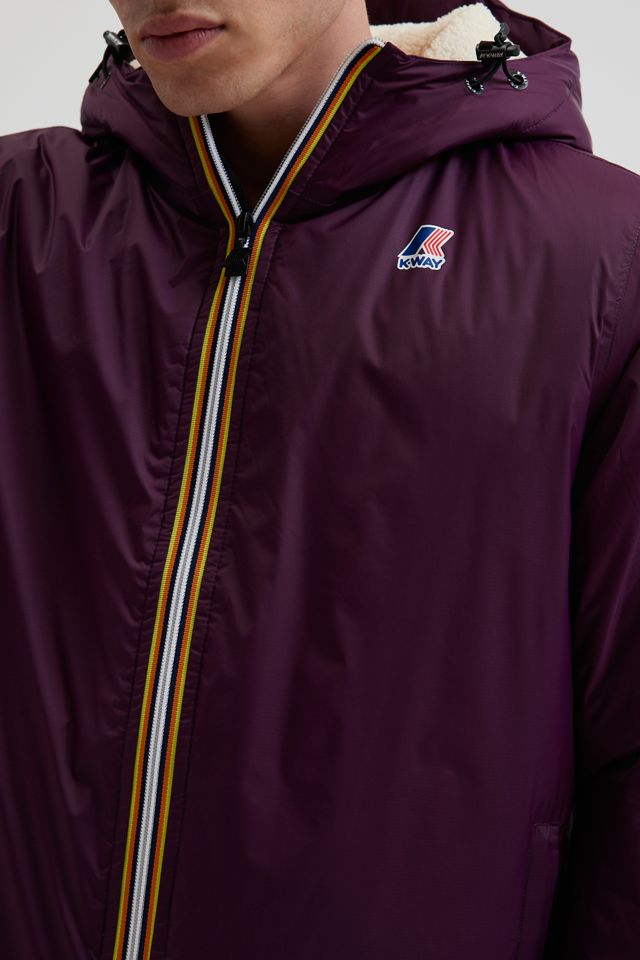 K-Way Claude Orsetto Fleece Lined Windbreaker Jacket | Urban Outfitters