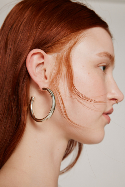 Essential Large Tube Hoop Earring | Urban Outfitters