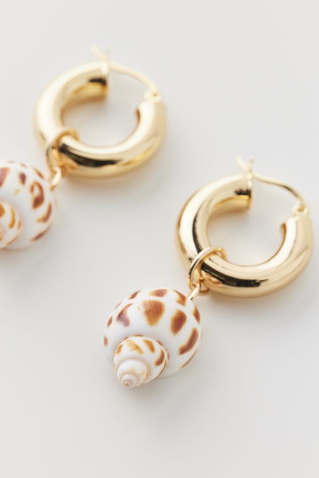 Shell Hoop Earring | Urban Outfitters