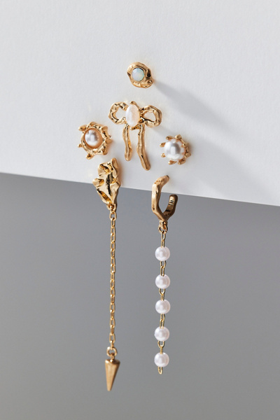Molten Bow Mix & Match Earring Set | Urban Outfitters