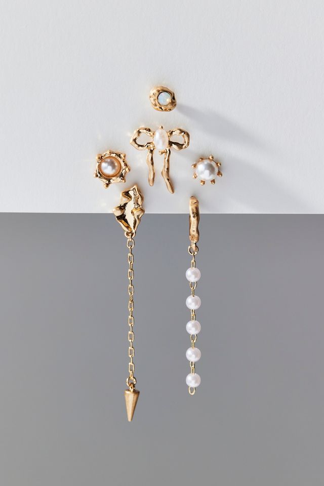 Molten Bow Mix & Match Earring Set | Urban Outfitters