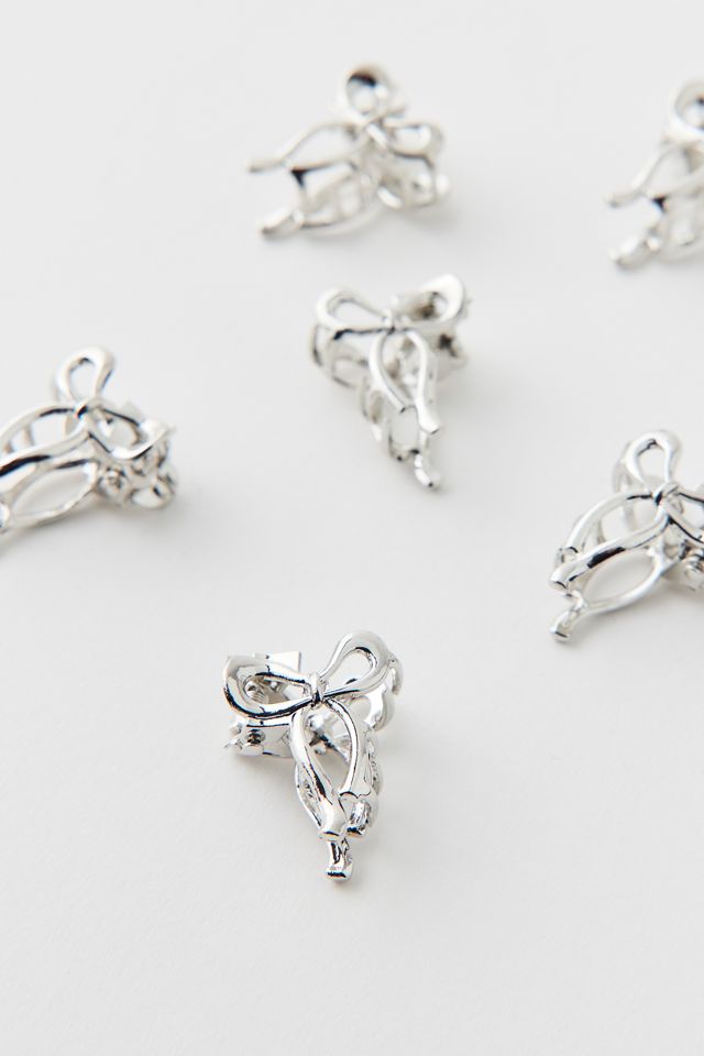Metal Bow Mini Claw Clip Set | Urban Outfitters