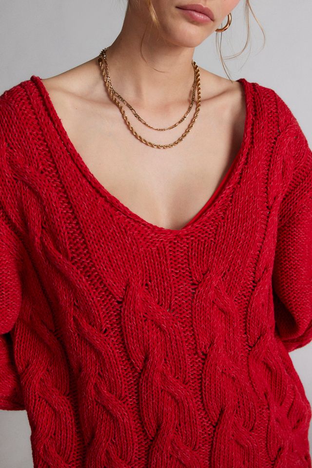 BDG Skylar Oversized Cable Knit Sweater | Urban Outfitters Canada