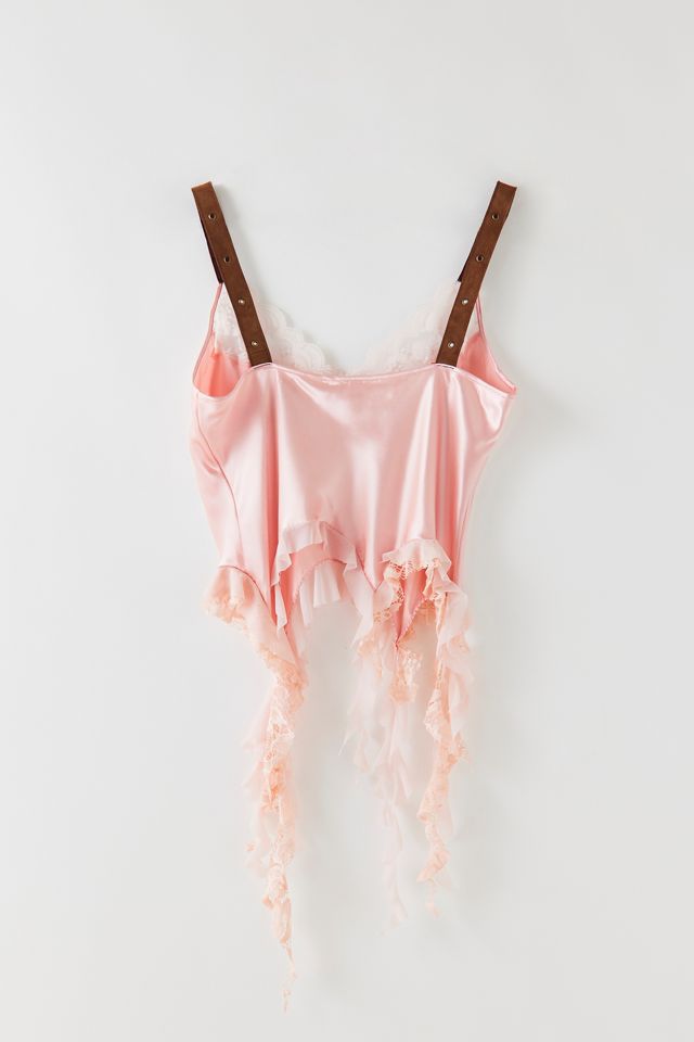 Moxie Wrrld X Urban Renewal Rose Ruffle Tank Top | Urban Outfitters