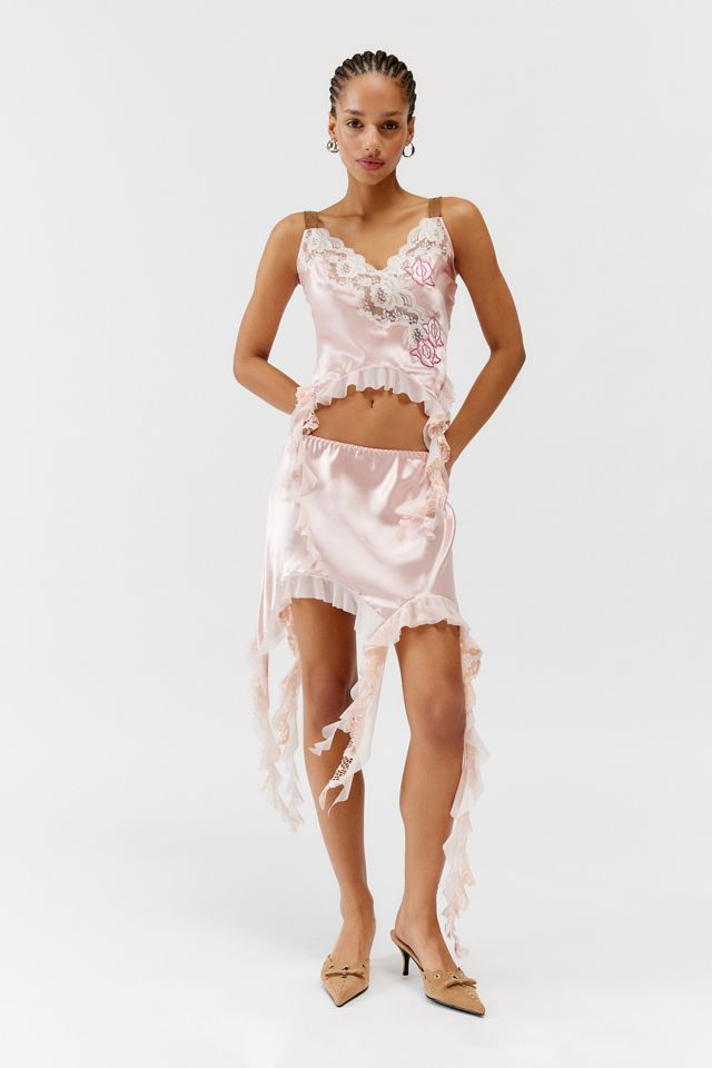 Moxie Wrrld X Urban Renewal Cascading Ruffle Mini Skirt | Urban Outfitters