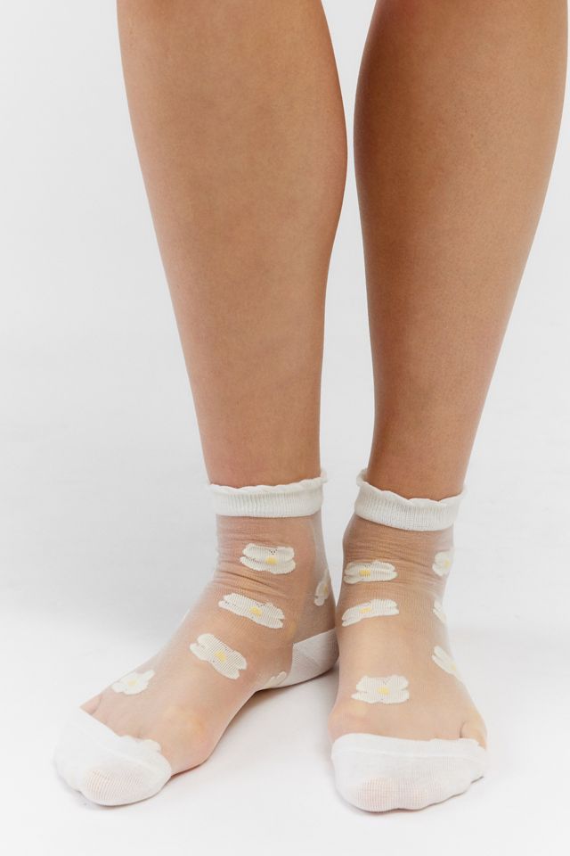 Casa Clara Anja Sheer Ankle Sock | Urban Outfitters