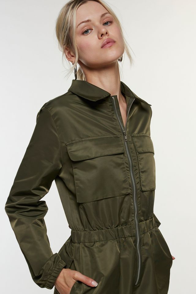 Glamorous Long Sleeve Utility Jumpsuit | Urban Outfitters