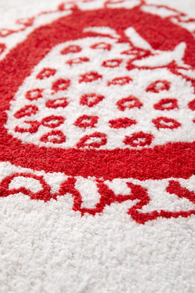 Strawberry Heart Bath Mat | Urban Outfitters