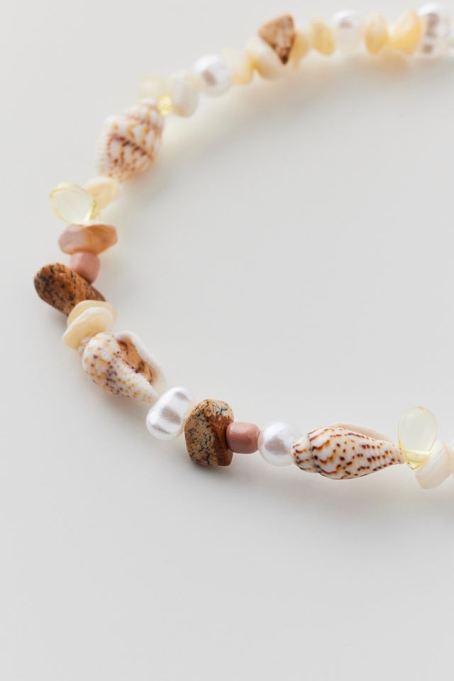 Beaded Shell Anklet | Urban Outfitters