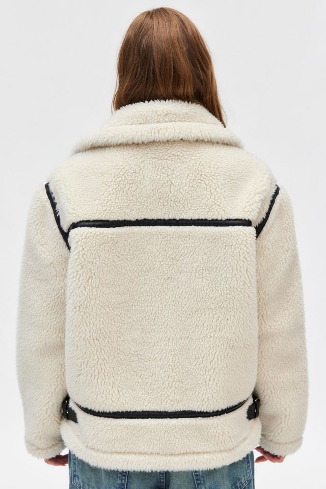 BDG Taylor Piled Fleece Aviator Jacket | Urban Outfitters