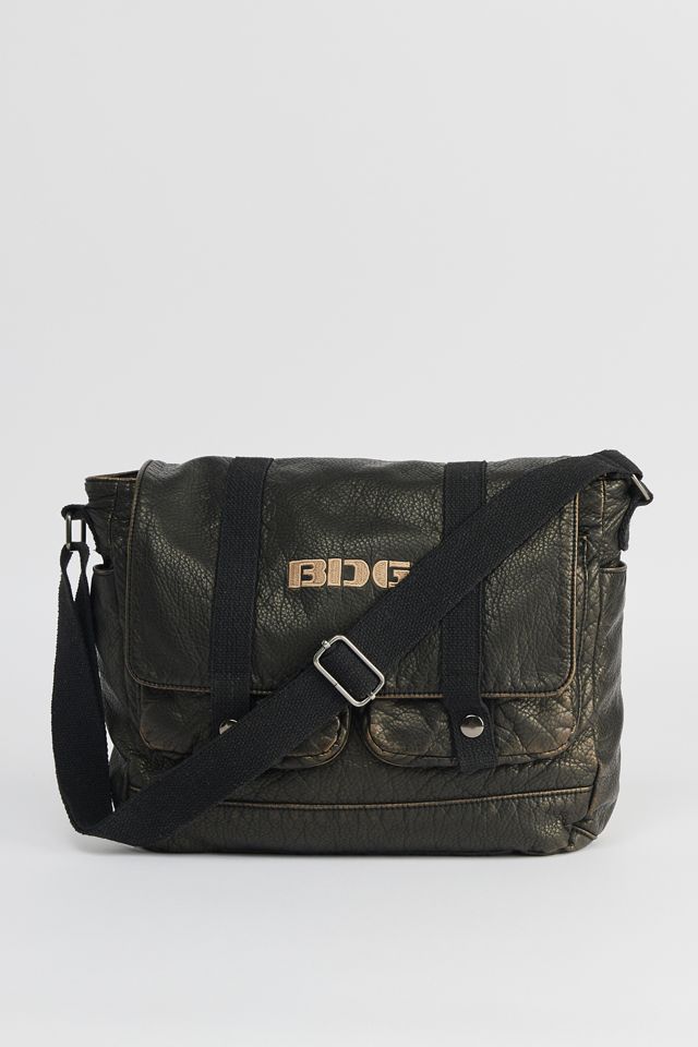BDG Washed Faux Leather Messenger Bag | Urban Outfitters