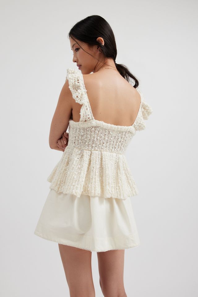 Kimchi Blue Bea Ruffle Sweater Tank Top | Urban Outfitters Canada