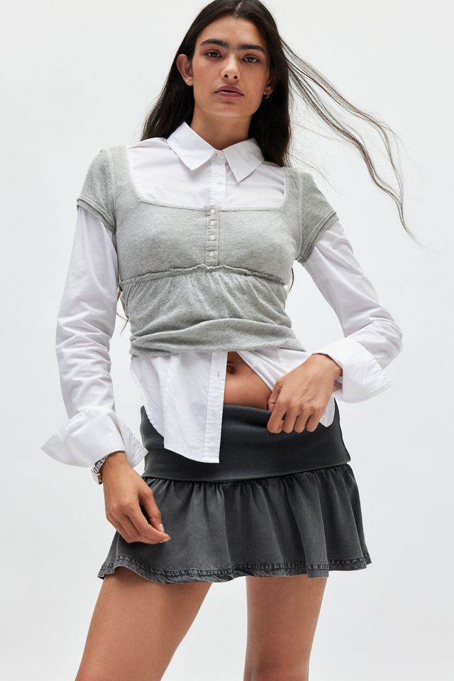 BDG Yelena Foldover Micro Skirt | Urban Outfitters