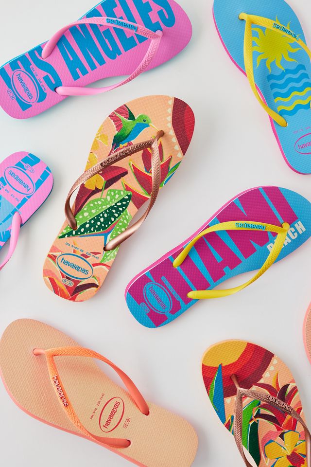 Havaianas Printed Slim Flip Flop Sandal | Urban Outfitters