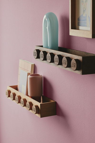 LEGO Wooden Wall Shelf | Urban Outfitters
