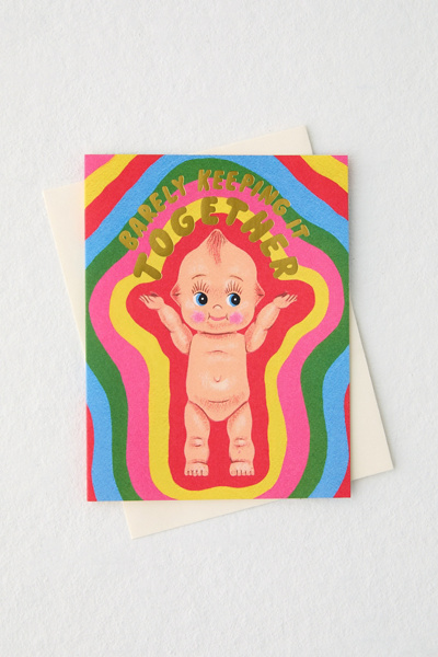 Red Cap Cards Baby Doll Greeting Card | Urban Outfitters